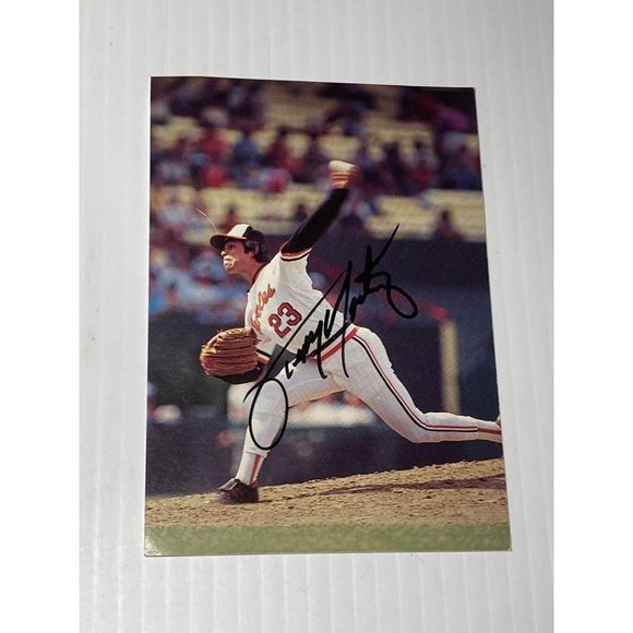 MLB Accents Baltimore Orioles Tippy Martinez Autographed Team Issue